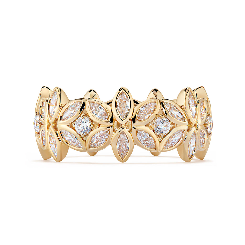 D Flawless Diamond Ring set in 18K Yellow Gold – Kat Florence