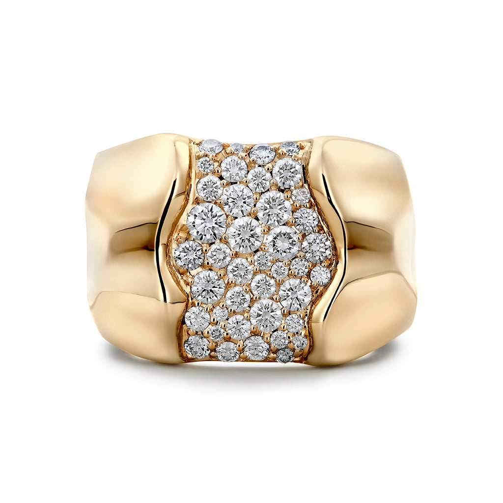 D Flawless Diamond Ring set in 18K Yellow Gold – Kat Florence
