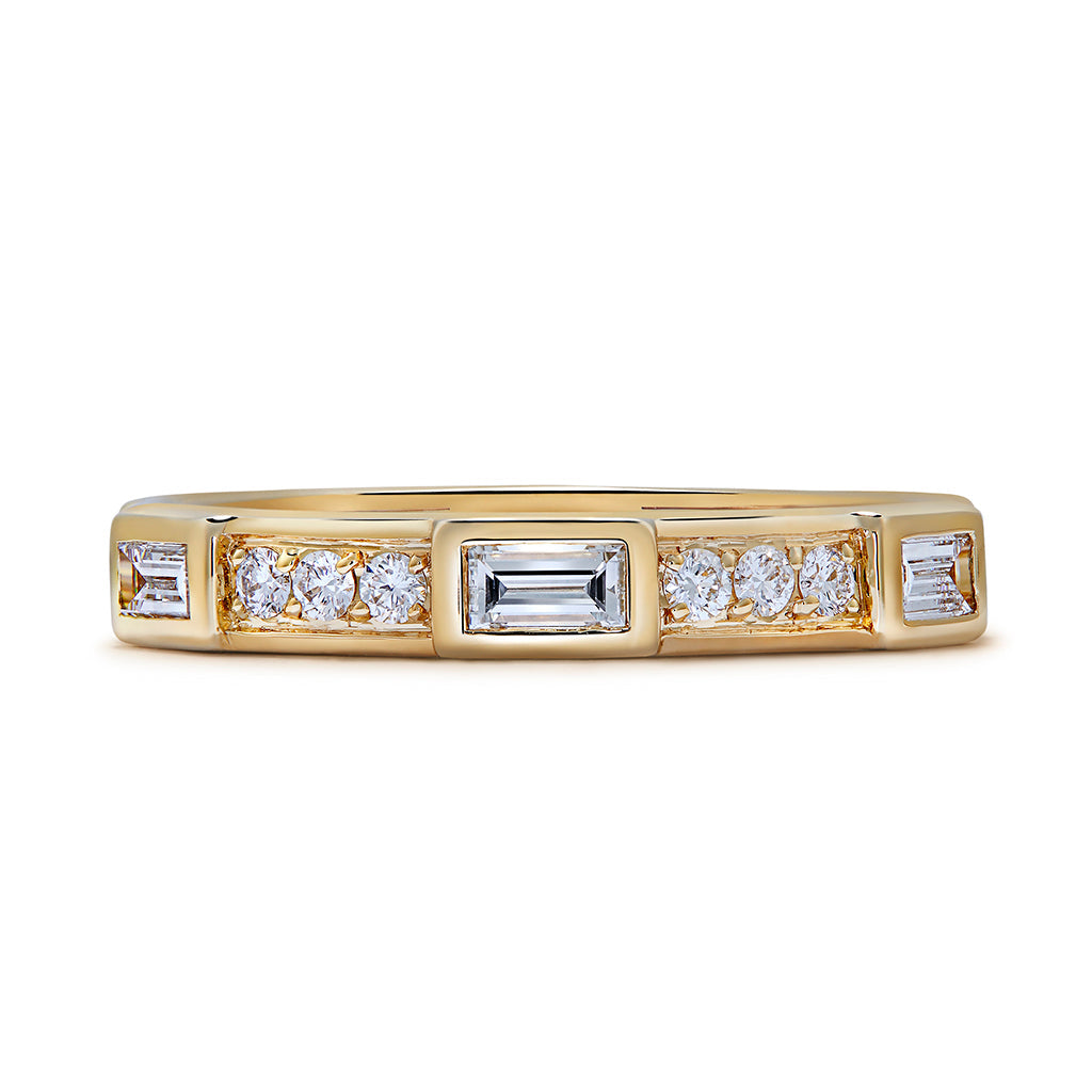 D Flawless Diamond Ring set in 18K Yellow Gold – Kat Florence